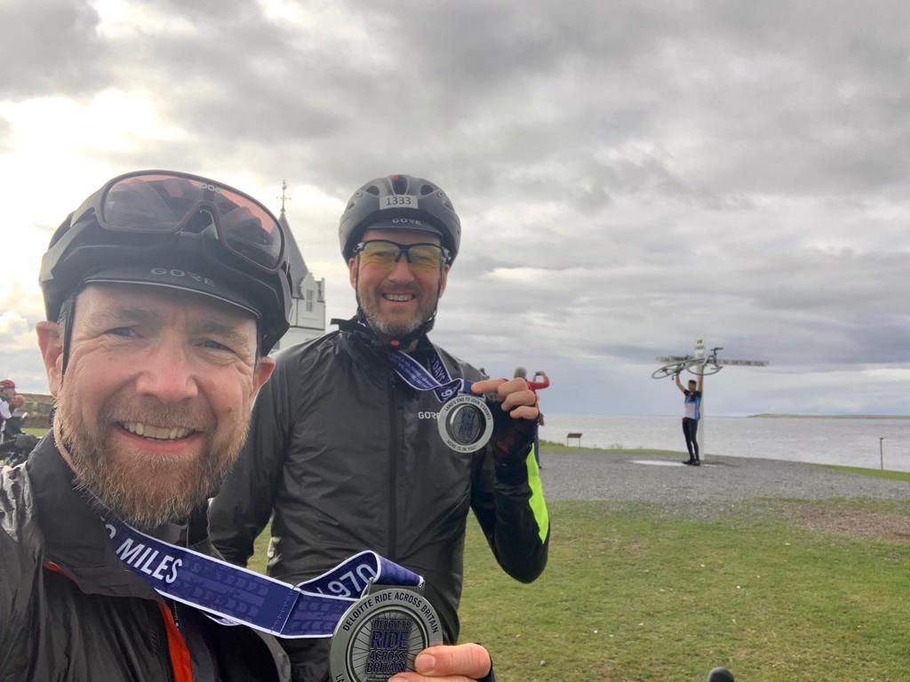 Matthew Boyle And Paul Stefan After Completing Their Challene - St ...