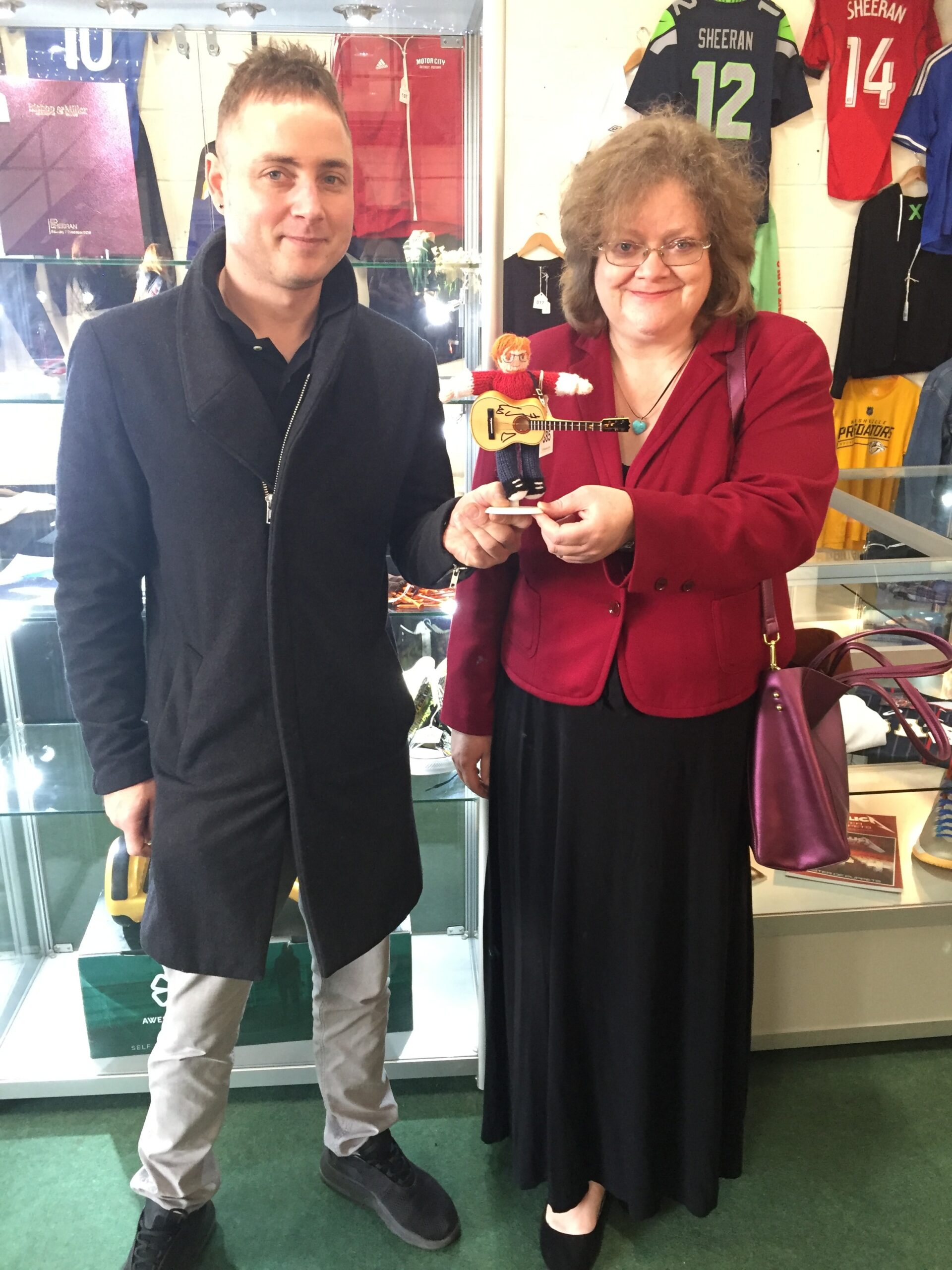 Winning Bidder Rob Owner Of Knitted Ed And Angela Who Made It - St ...