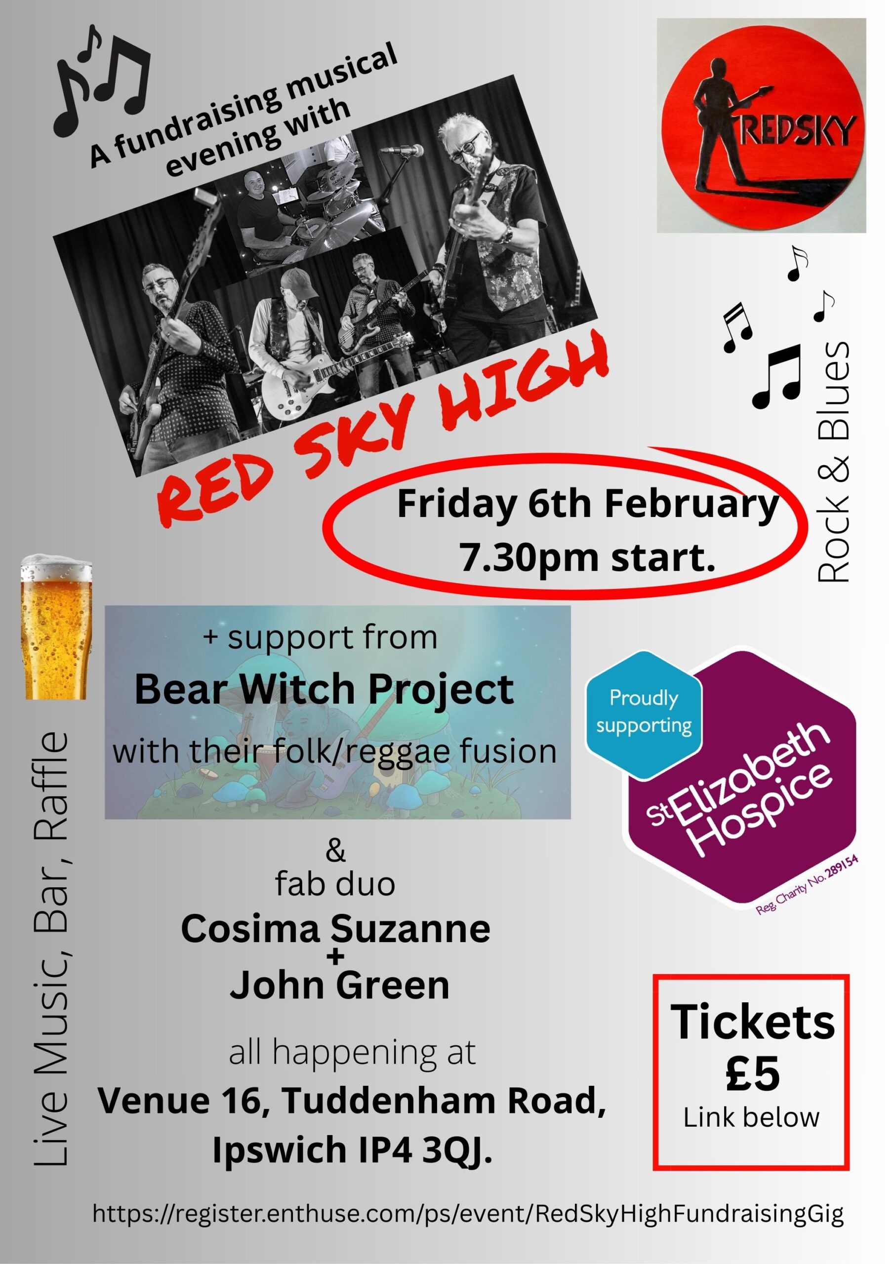 Red Sky High Fundraising Gig - St Elizabeth Hospice